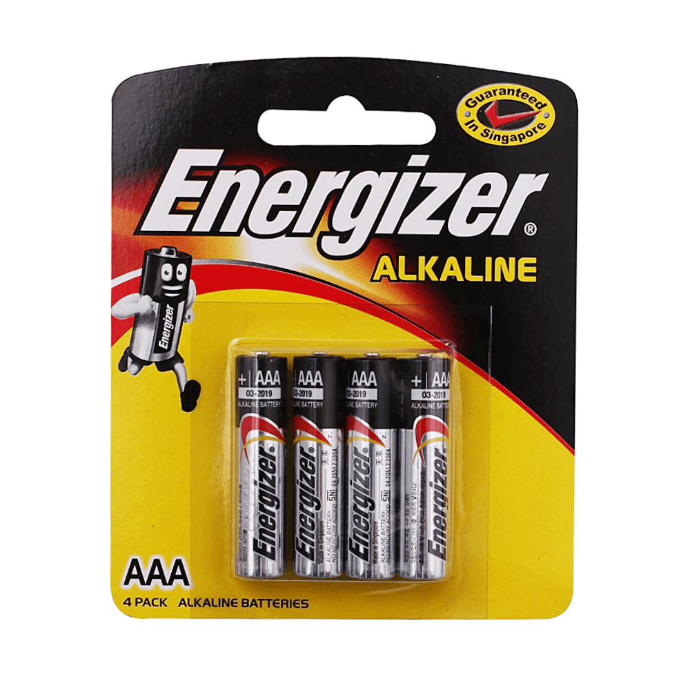 Energizer AAA Premium Alkaline Batteries - 4-Pack Triple A Batteries ...